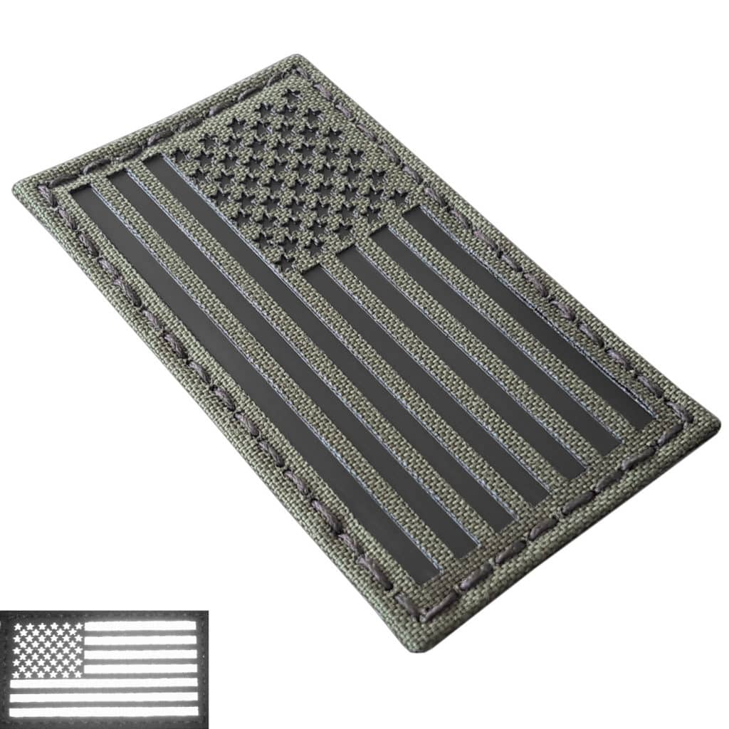 Usa Reversed Flag Patch With Ir Infrared And Velcro Vanguard