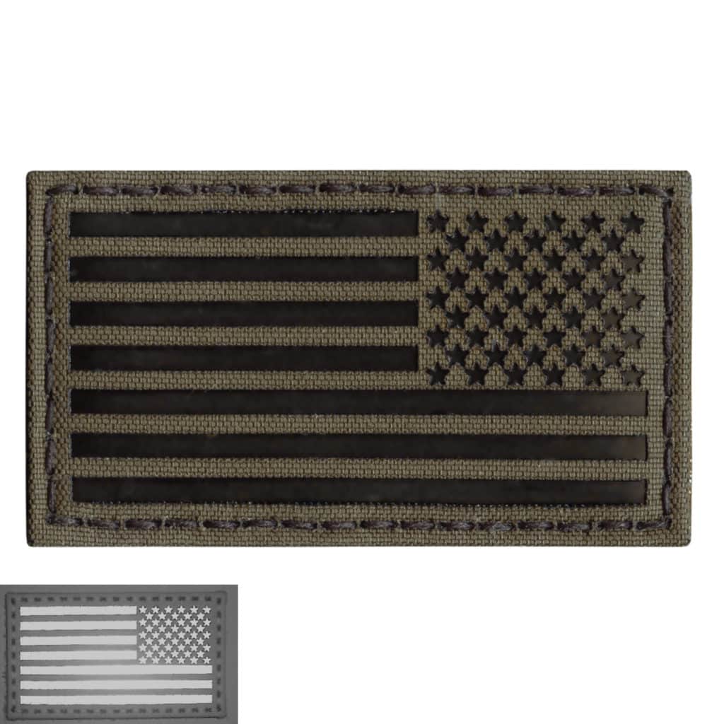 Usa Reversed Flag Patch With Ir Infrared And Velcro Vanguard