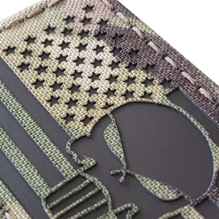 Punisher Skull USA Flag Velcro Patch【MIL-SPEC GRADE】