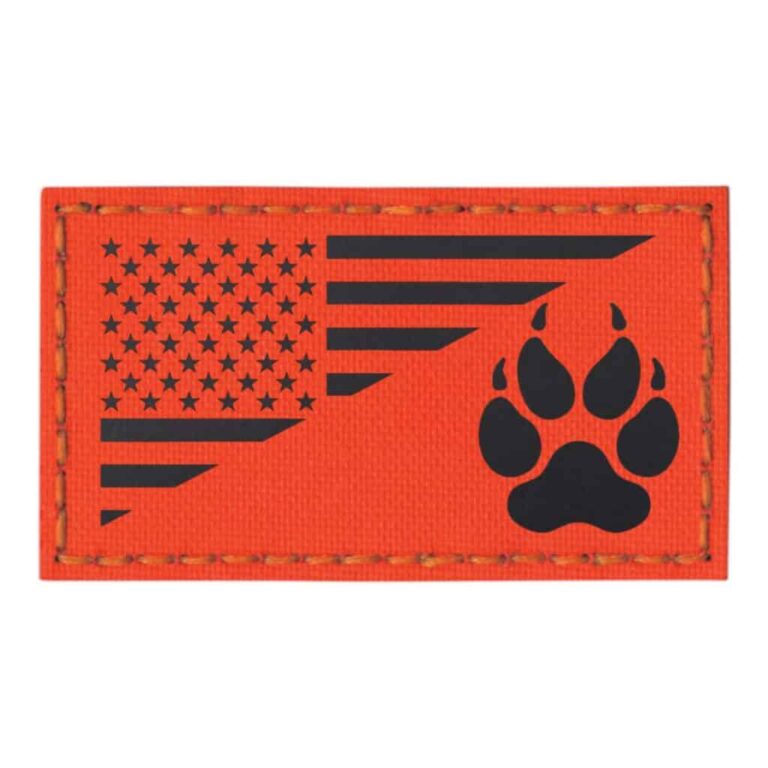 K9 Paw USA Flag Handler Dog Morale Patch【BUILT TO LAST】