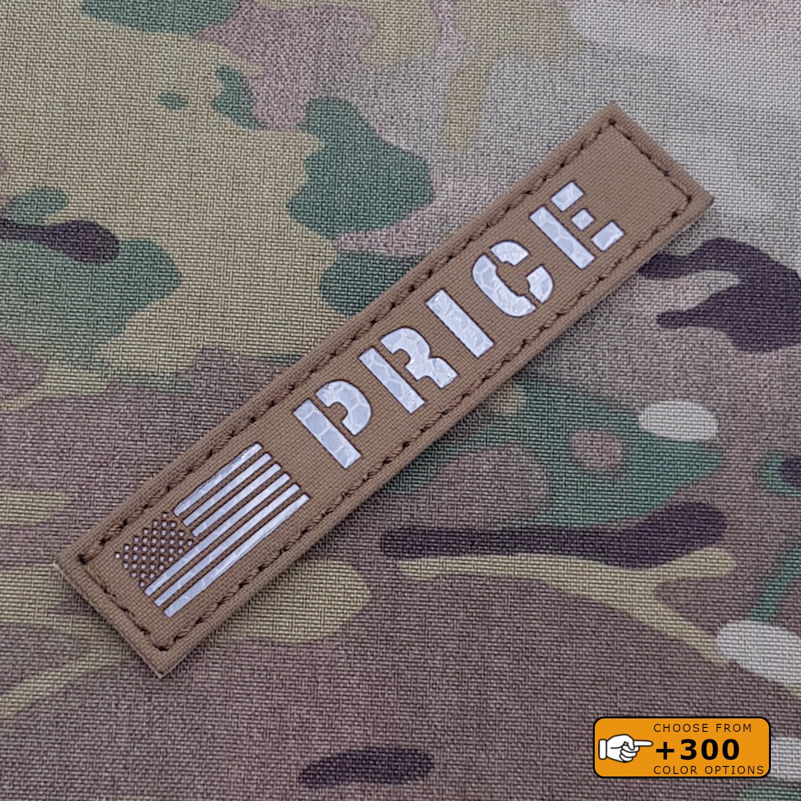 Custom Name Tape 1 x5 Your Text With USA America Flag Army Military 