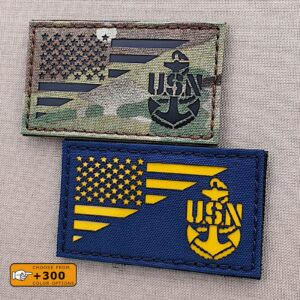 US Navy Chief Petty Officer CPO US Flag Patch《SHOP NOW》